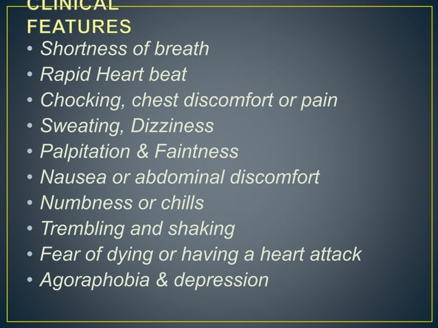 Panic anxiety disorder | PPTX