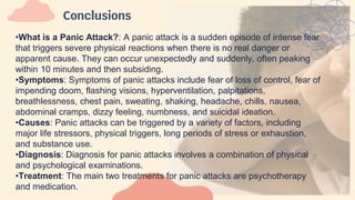Panic attack - how to manage it and treatment | PPT