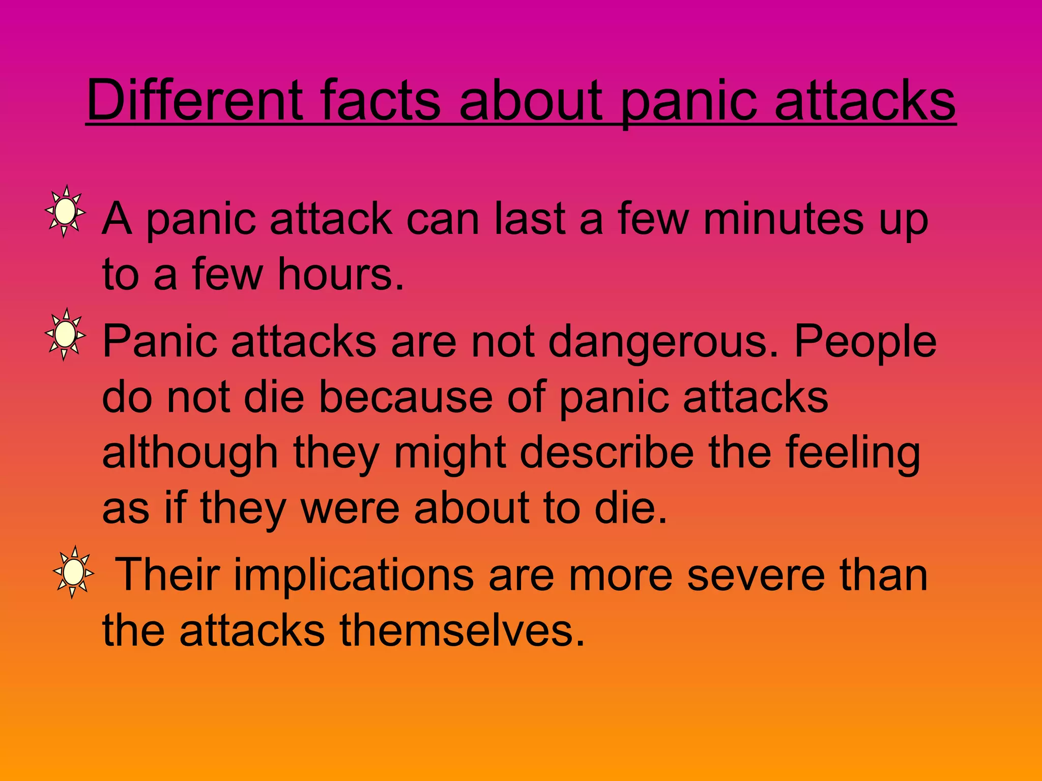 Panic attack and anxiety disorder | PPT