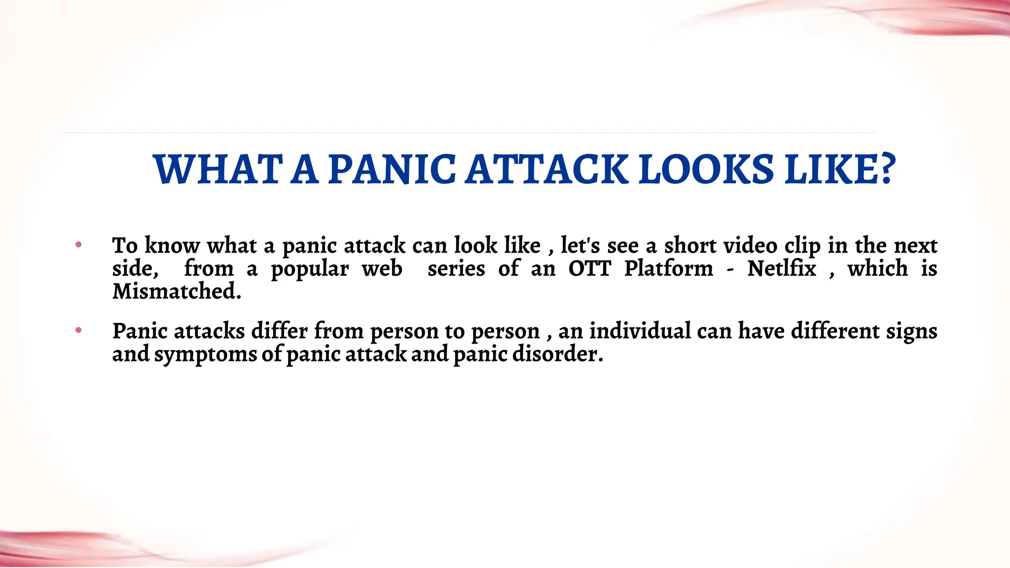 Panic attack and panic disorder by Bhavika Sood.pptx