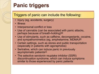 Panic disorder | PPTX