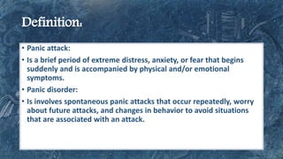 Panic attack and panic disorder | PPT