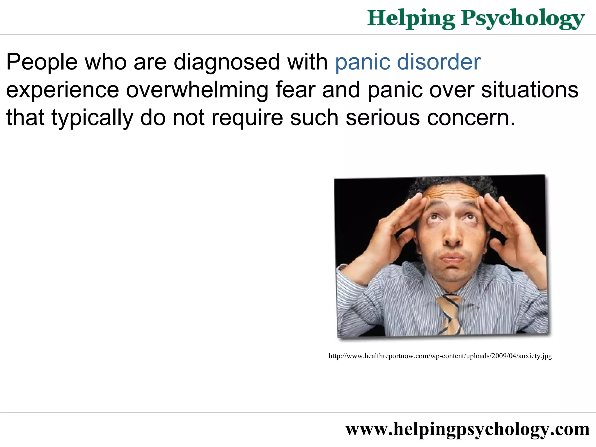 Panic Disorder : Controlling Fight Or Flight | PPT