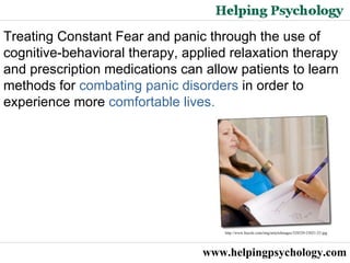 Panic Disorder : Controlling Fight Or Flight | PPT