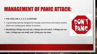 Panic disorders.2 By Dr. muhammad Uan | PPTX