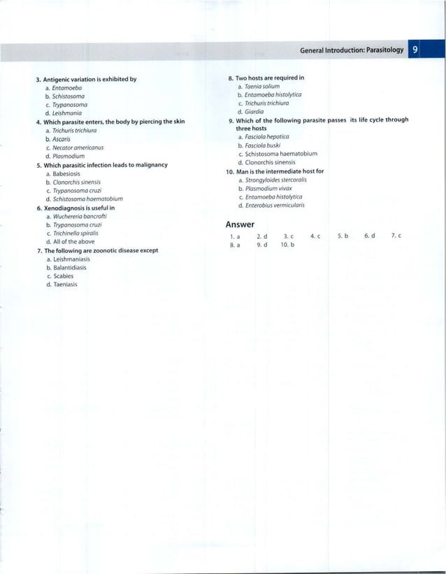 Paniker medical parasitology 8e | PDF | Infectious Diseases | Diseases ...