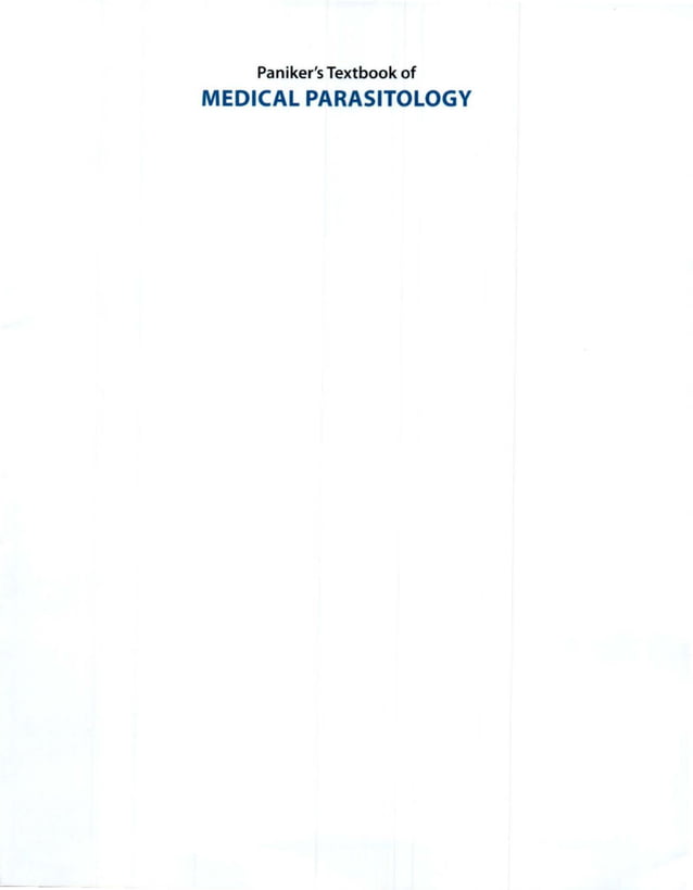 Paniker medical parasitology 8e | PDF | Infectious Diseases | Diseases ...