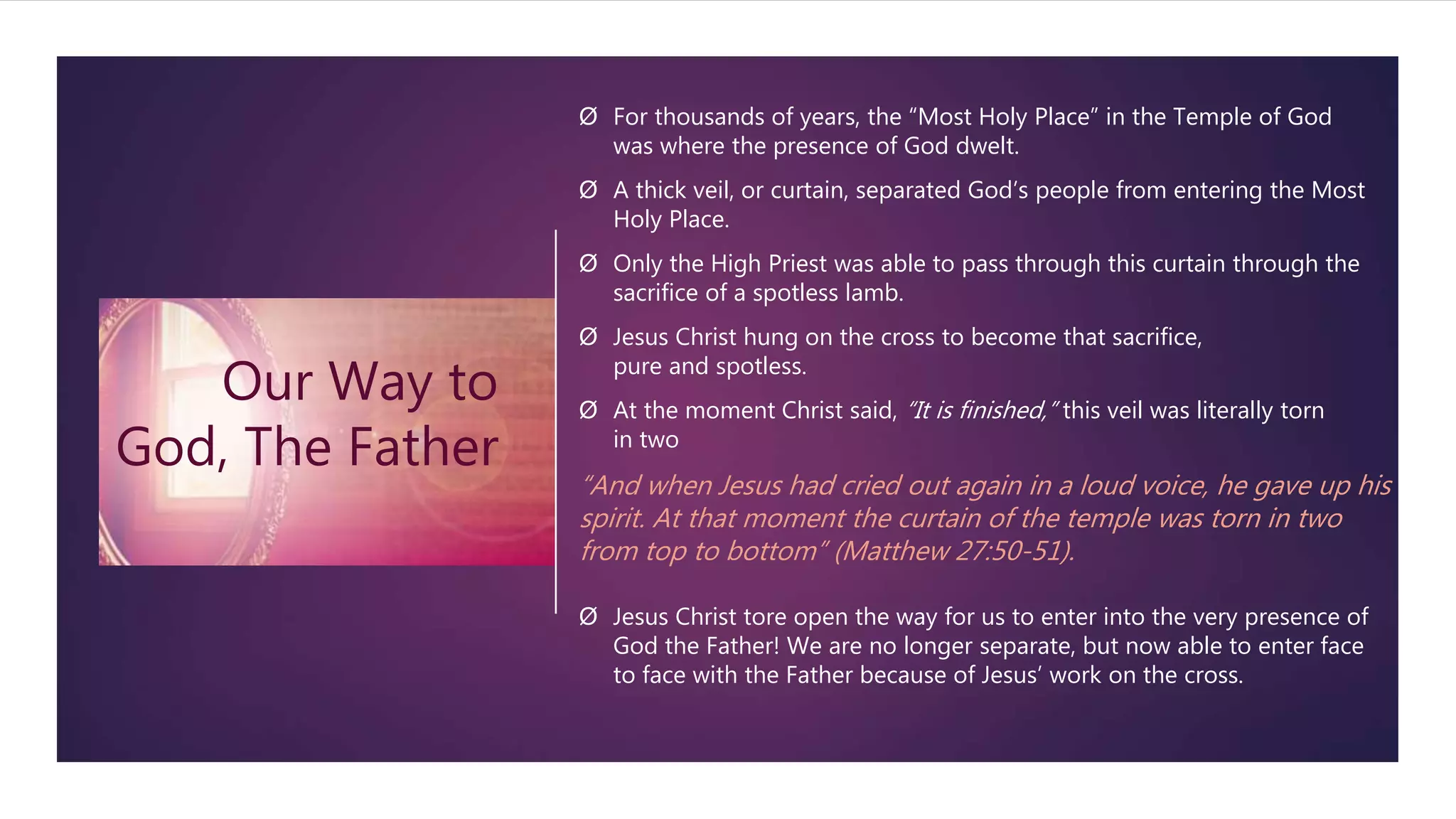 Face to Face with God (Panim el Panim) - United Faith Church Articles ...