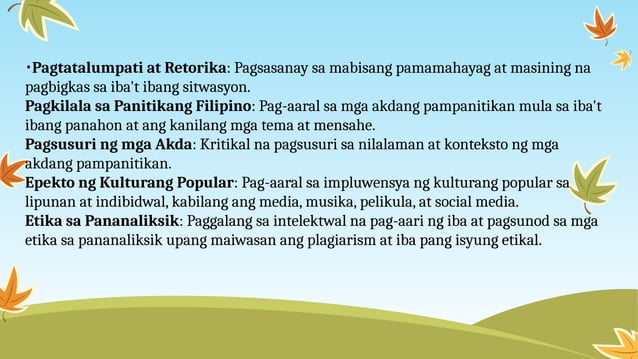 Panimula sa Asignatura.ppt filipino panimula | PPT