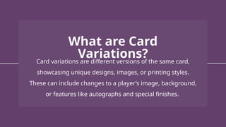 Panini Card Variations Explained | PPTX