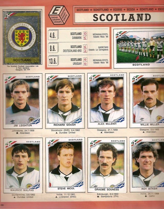 Panini world cup 1986 | PDF