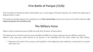 batlle of panipat in india and consquences | PPTX