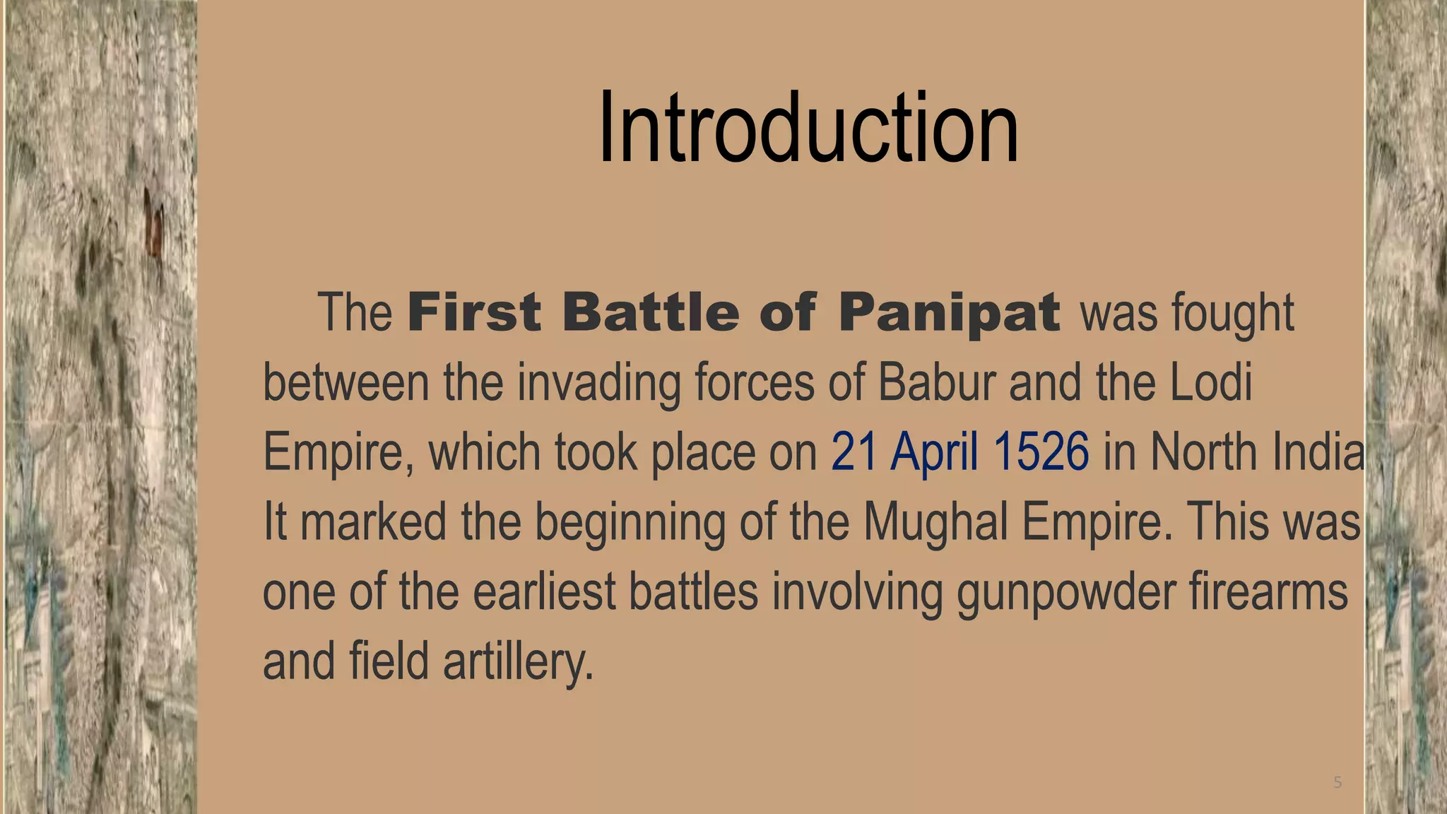 Panipat battle 1 | PPTX