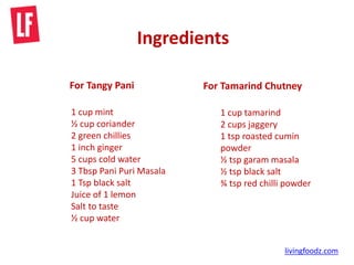 Pani puri Recipe | PPTX