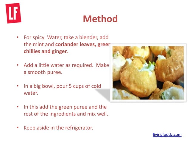 Pani puri Recipe | PPTX
