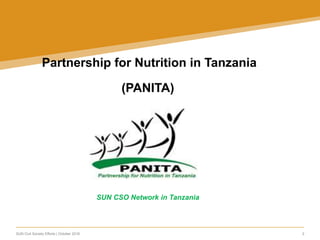 Tanzania - Panita SUN CIvil Alliance - Brief overview of efforts and ...