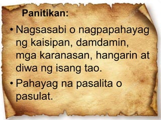 PANITIKAN ng PILIPINAS - 1.pptx