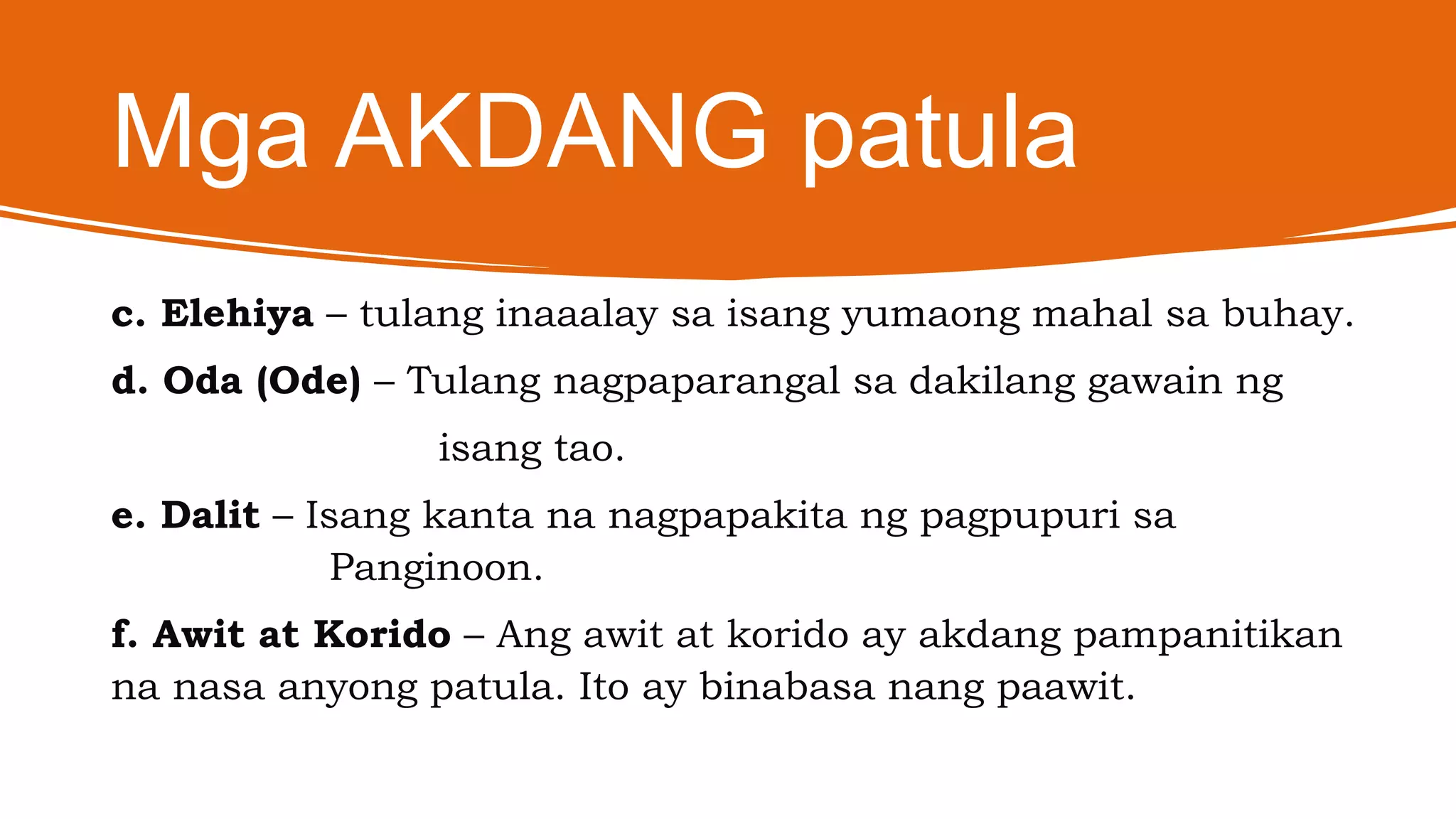 PANITIKAN - KAHULUGAN, MGA URI AT MGA HALIMBAWA | PPTX