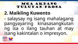 Kahulugan, Mga Halimbawa at uri ng Panitikan.pptx