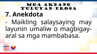 Kahulugan, Mga Halimbawa at uri ng Panitikan.pptx