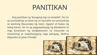 PANITIKAN. PANITIKAN PANITIKAN PANITIKAN pptx | PPTX