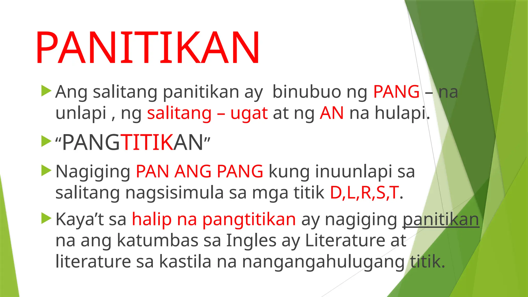 panitikan.pptx pagtuturo ng filipino sa elementarya | PPTX