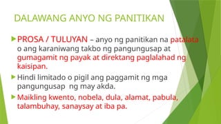panitikan.pptx pagtuturo ng filipino sa elementarya | PPTX
