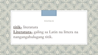 PANITIKAN PROSA, TULUYAN, PATULA, ELEKTRONIKO, PASALINDILA, PATULA.pptx