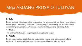 panitikan kahulogan mga uri at mga hall. | PPTX