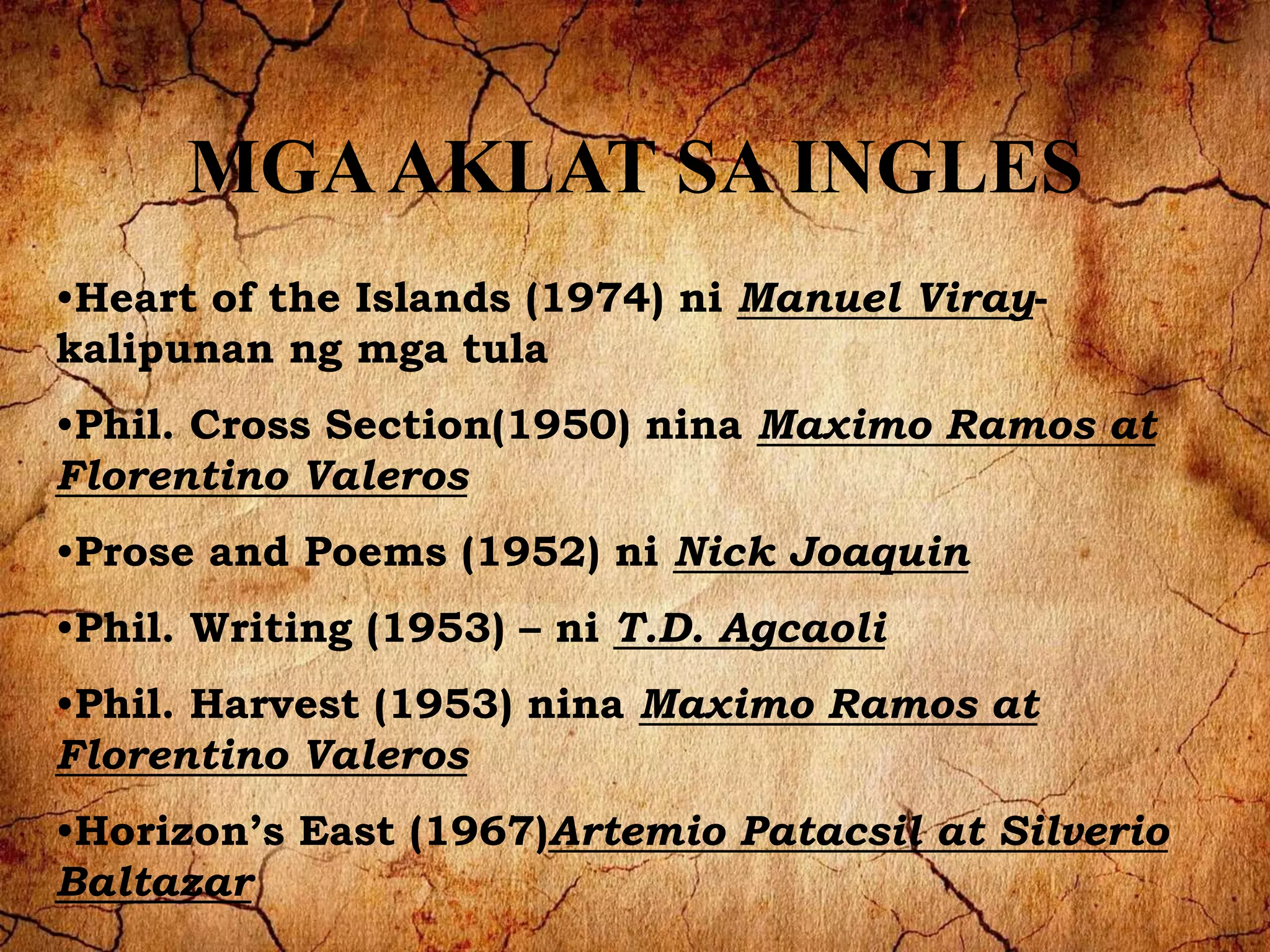 Panitikan sa-panahon-ng-isinauling-kalayaan | PPT