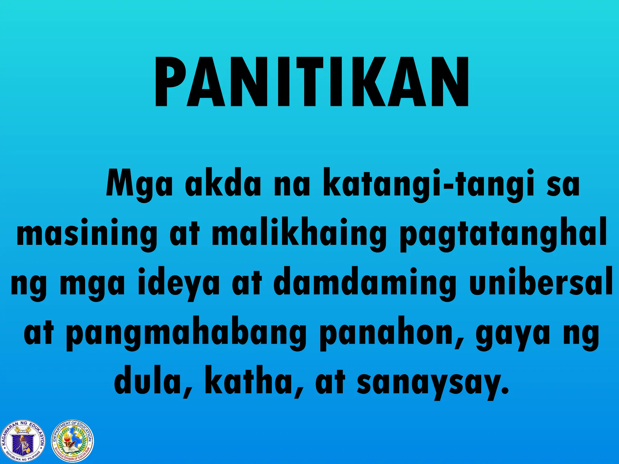 PANITIKAN AT ANG AMA.pptx filipino ten pp | PPTX