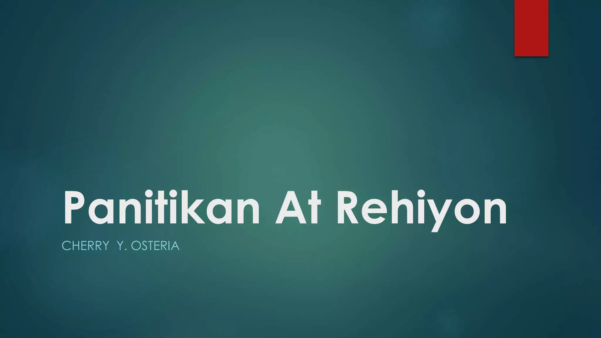 Panitikan at rehiyon | PPTX