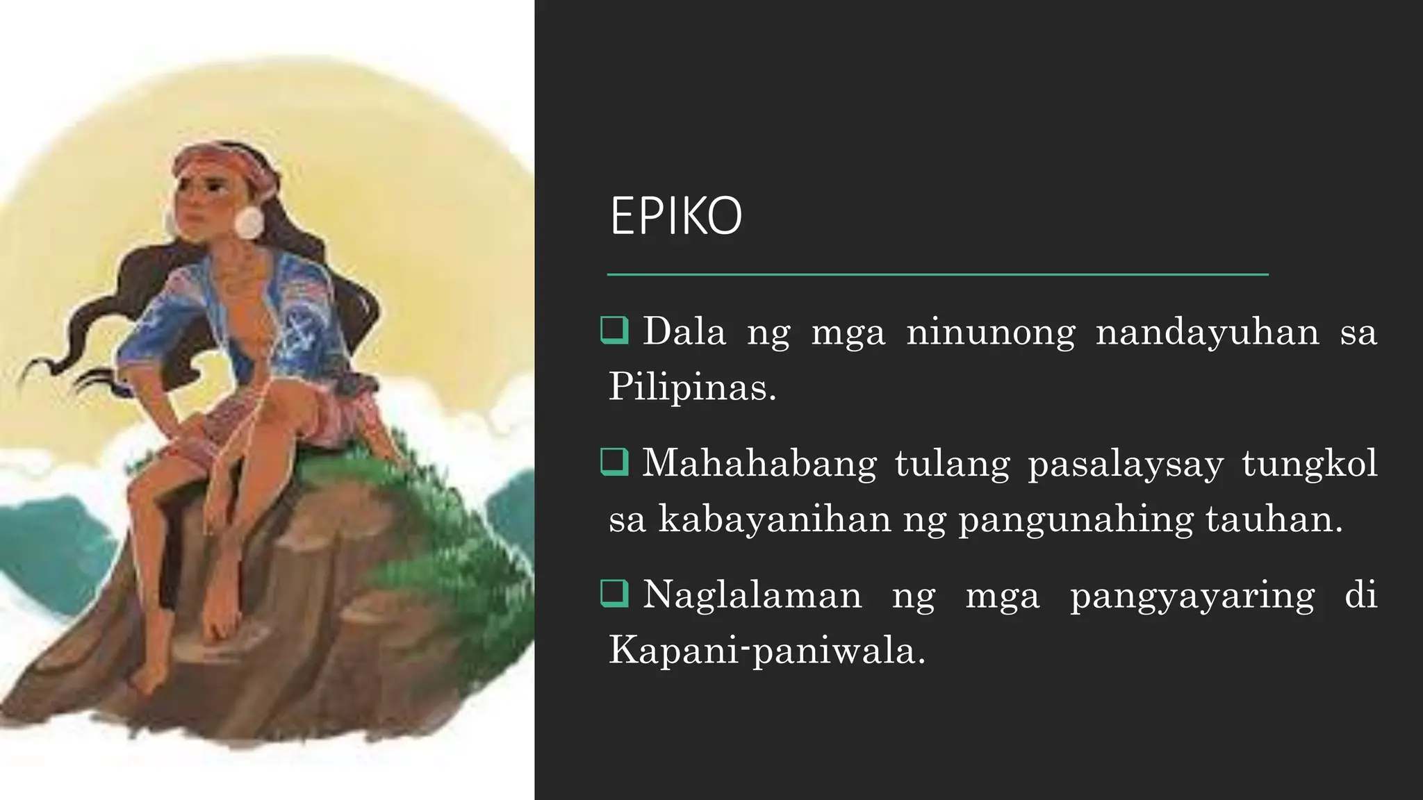 Panitikang-Pilipino - Tulatalakay ito mga akdang pampanitikang nabuo ng ...