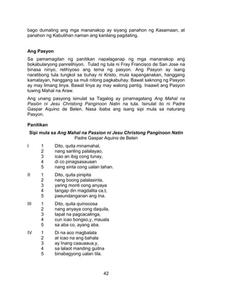 Panitikang pilipino | PDF
