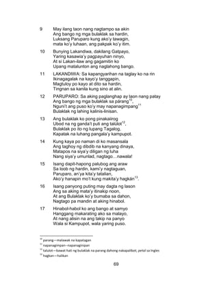 Panitikang pilipino | PDF