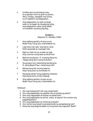 Panitikang pilipino | PDF
