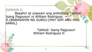 Panitikang Popular - Grade 8 Filipino - Quarter 2.pptx