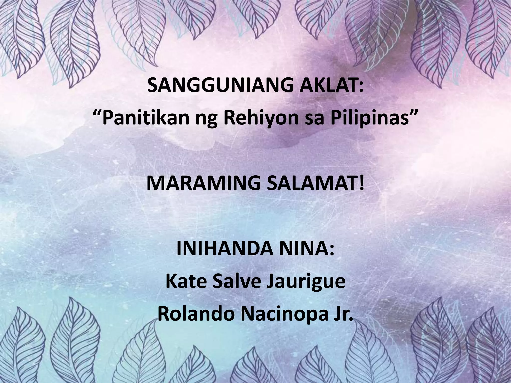 Panitikan ng ARMM Region | PPTX