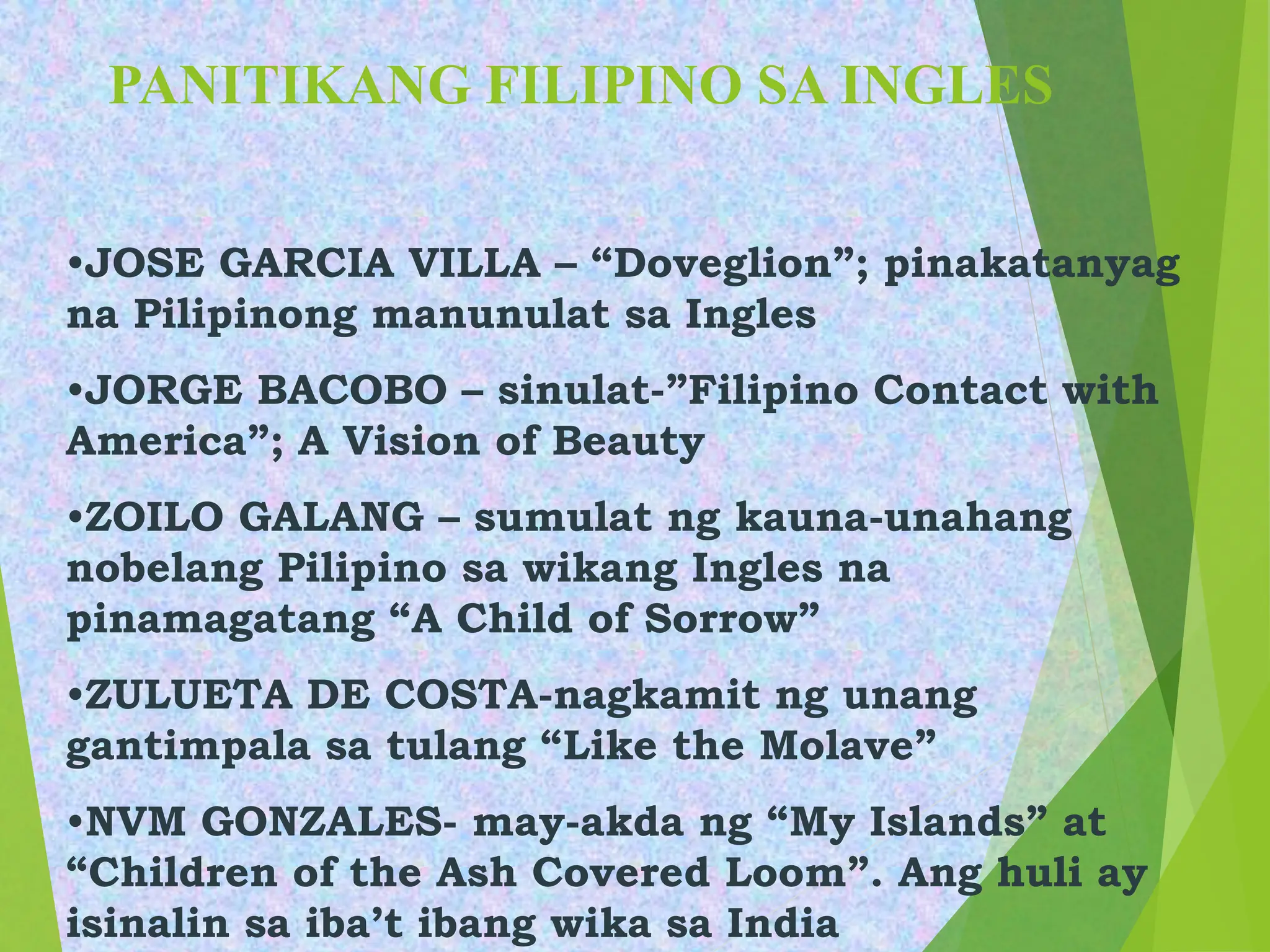 Ang panitikan sa panahon ng amerikano.ppt