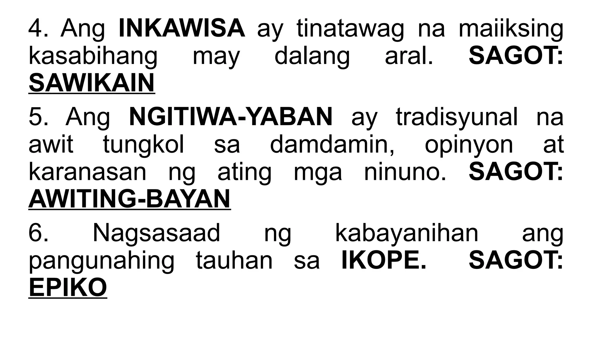 Panitikan sa Panahon ng Katutubo (Anyong Patula) - Kaligirang ...
