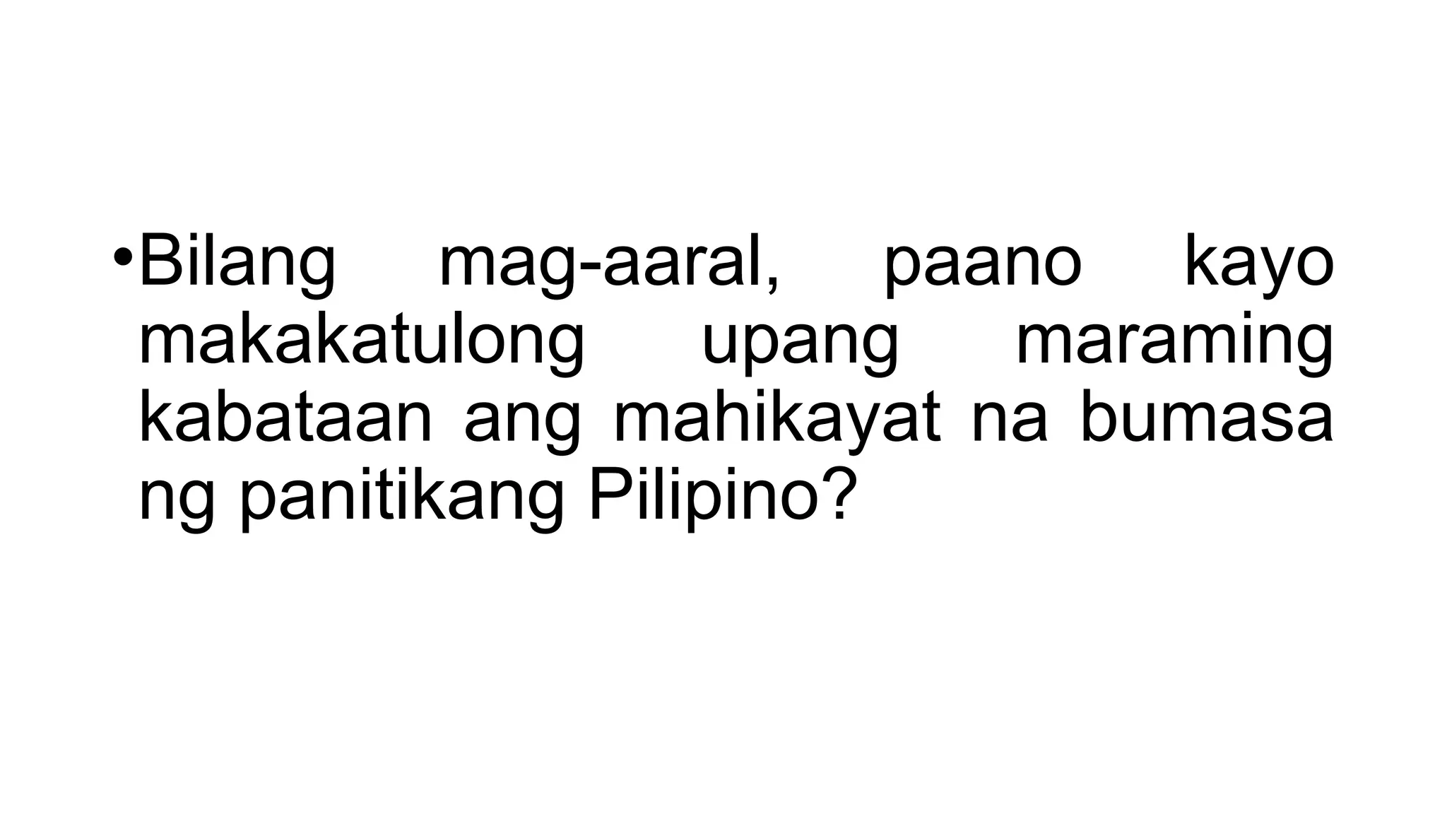 Panitikan sa Panahon ng Katutubo (Anyong Patula) - Kaligirang ...