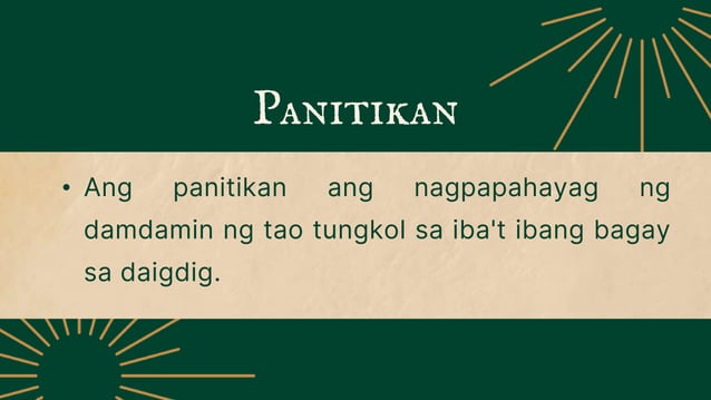 Panitikan, Sining at Panunuring Pampanitikan.pptx
