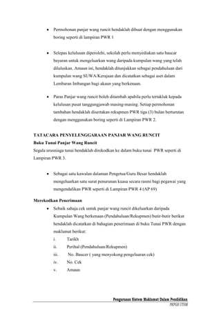 Panjar wang runcit | DOCX
