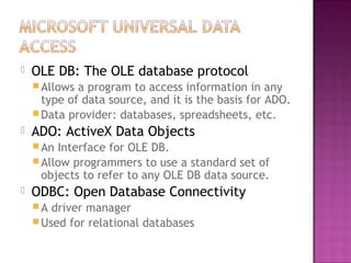 vishual basic data base Pankaj | PPT