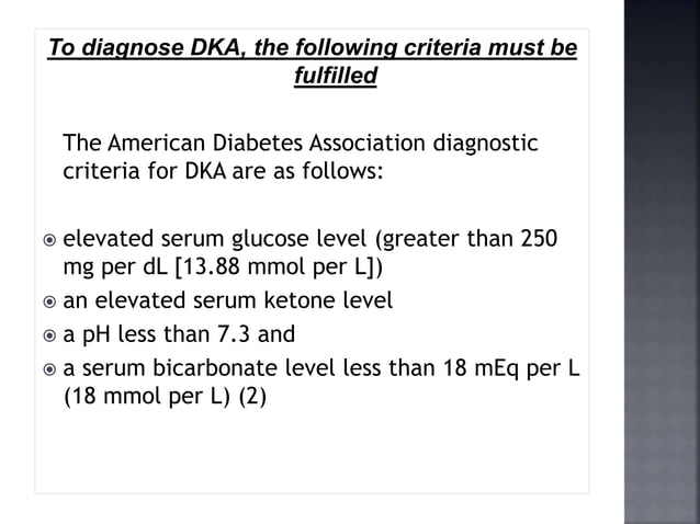 DIABETIC KETOACIDOSIS (DKA) | PPTX