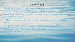 Networking | PPTX | Internet | Computing