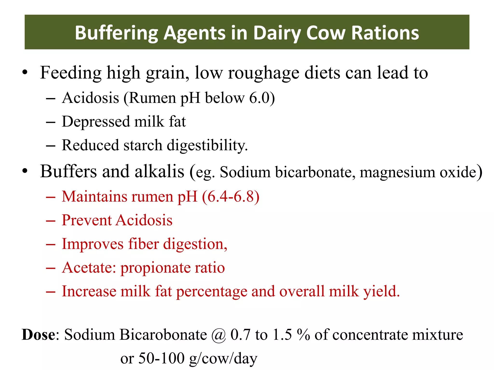 Feeding of high yielder dairy cows | PPTX
