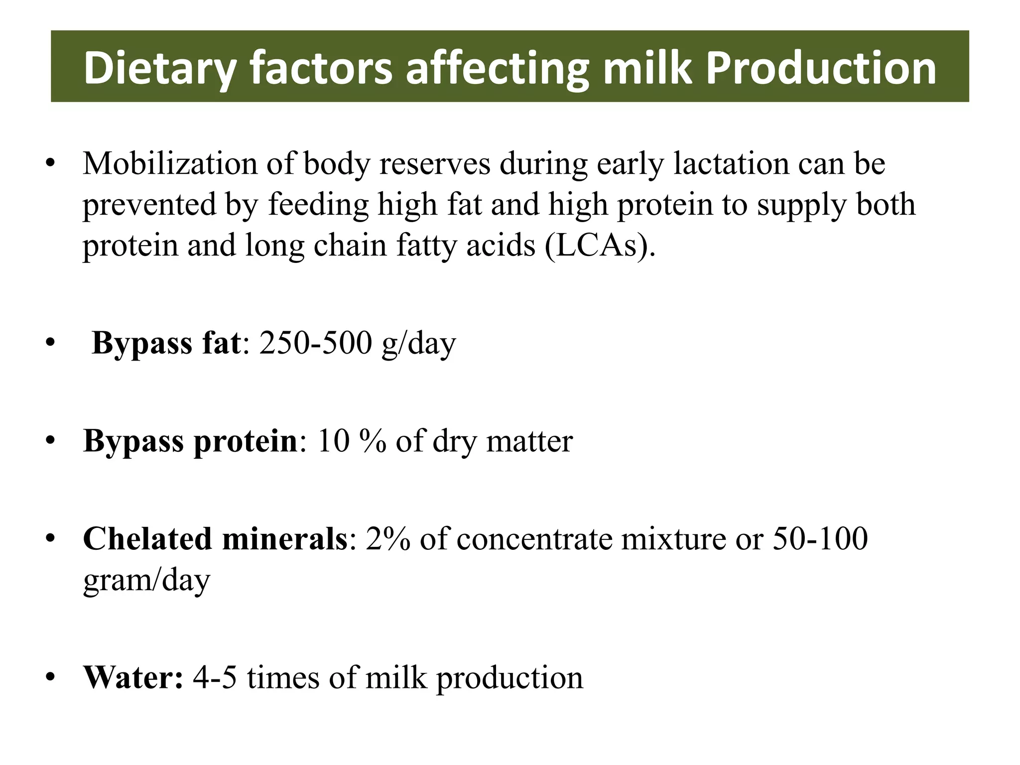 Feeding of high yielder dairy cows | PPTX