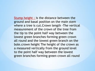 measurement of forest tree crop presentation ppt.pptx