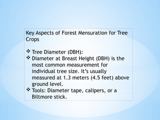 measurement of forest tree crop presentation ppt.pptx
